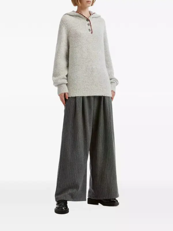 B+AB Pinstripe-pattern Pleated Trousers