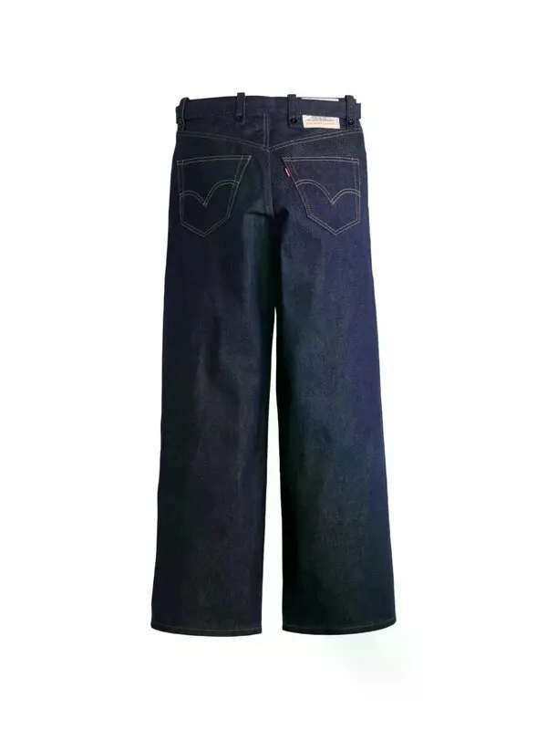 Sacai X Levi's Belted Wide-leg Jeans