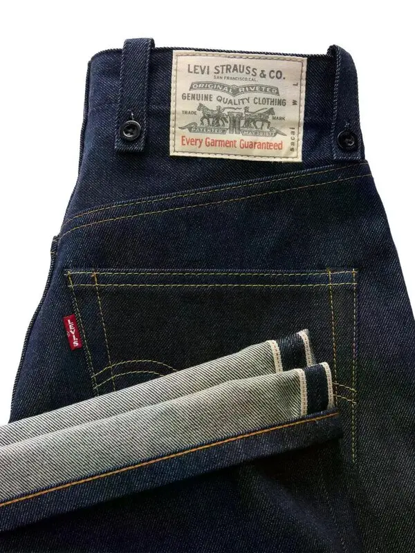 Sacai X Levi's Belted Wide-leg Jeans