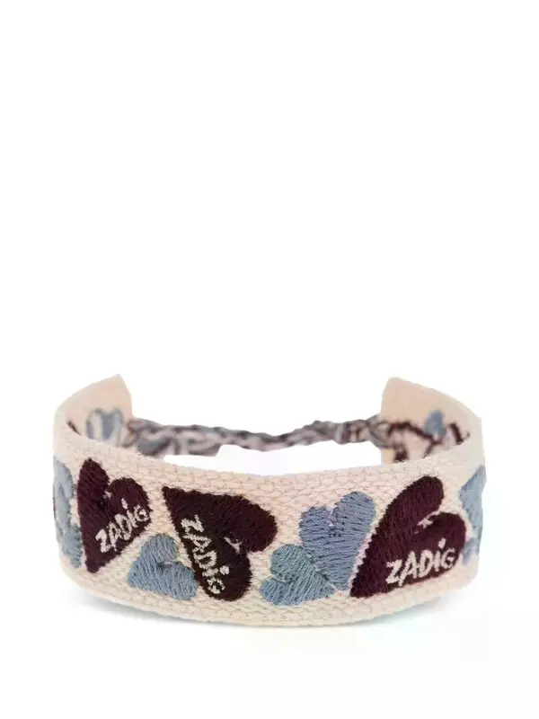 Zadig&Voltaire Woven Heart Bracelet - Neutrals