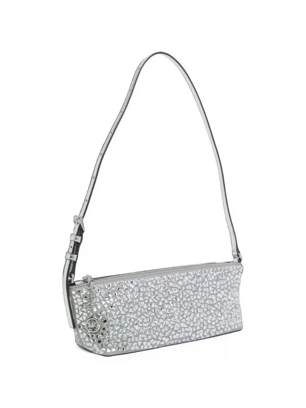 Michael Kors Laila Crystal-embellished Clutch Bag - Silver