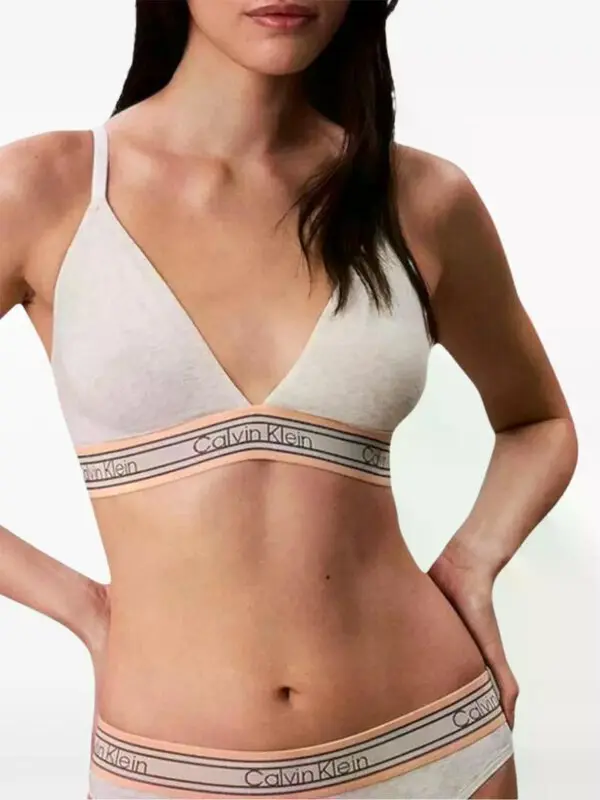 Calvin Klein Logo-tape Triangle Bralette