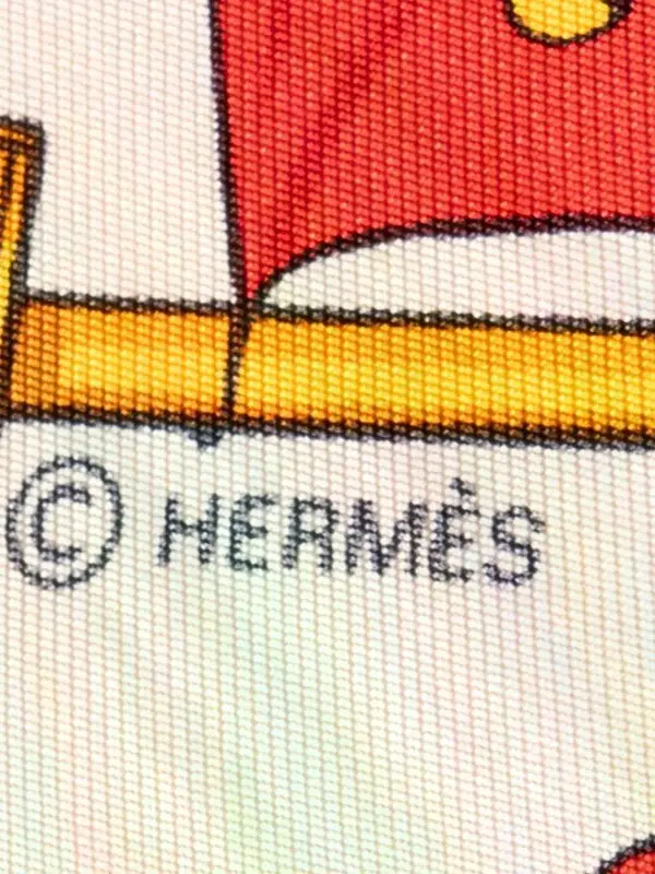 Hermès Pavois Silk Scarf