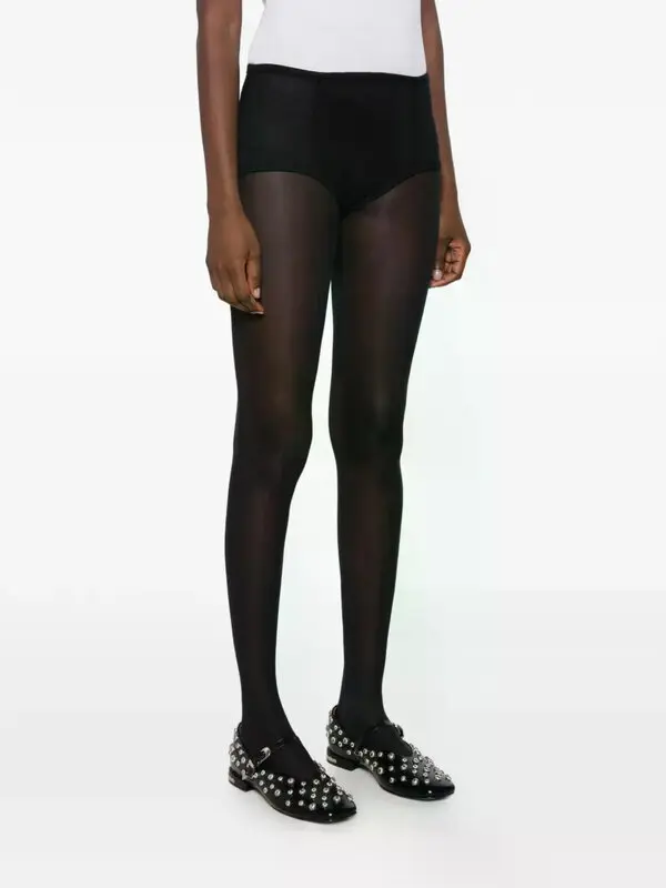 Simone Rocha Sculpt Ribbed-knit High-waisted Shorts