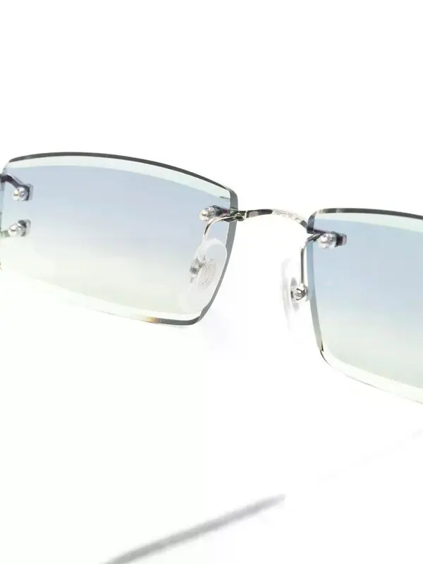 Cartier Rimless Rectangle-frame Sunglasses