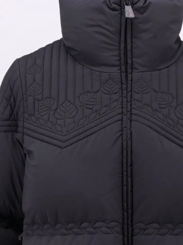 Moncler Down Jacket With Hood And Emboridery