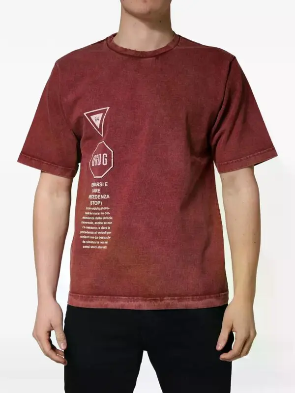 Dolce & Gabbana Graphic-print T-shirt - Red