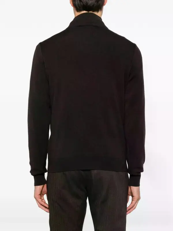FILIPPO DE LAURENTIIS Quarter-zip Wool Sweater