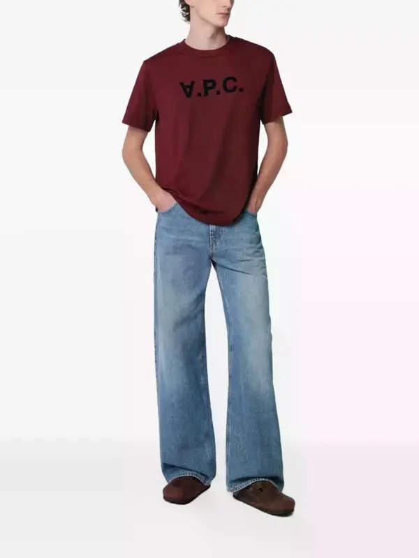 A.p.c. Logo-print T-shirt - Red