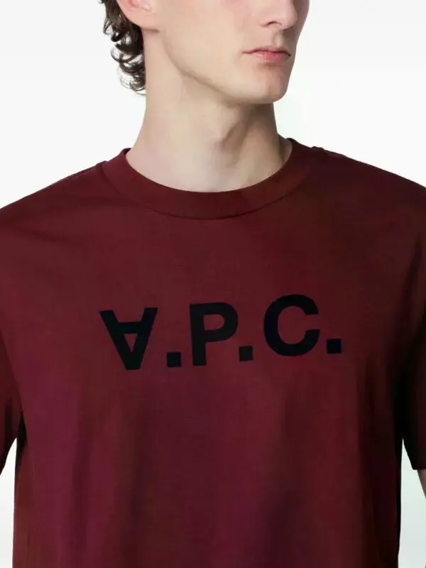 A.p.c. Logo-print T-shirt - Red