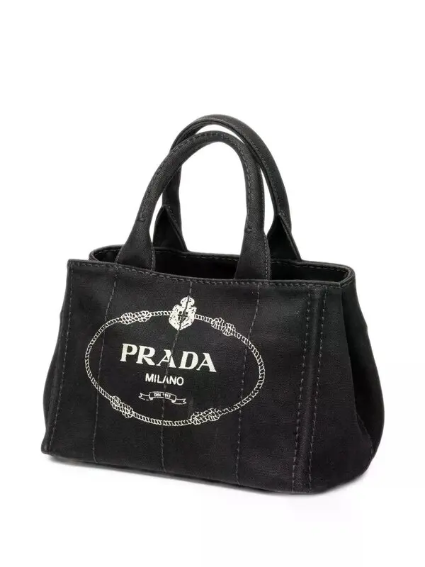 Prada Small Canapa Tote Bag