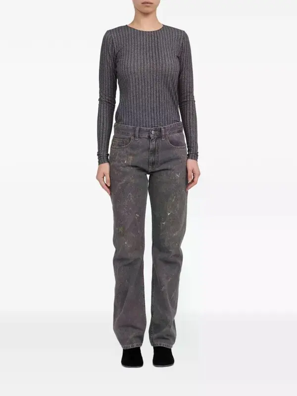 MAISON MARGIELA Paint-splatter Straight-leg Jeans
