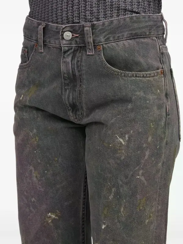 MAISON MARGIELA Paint-splatter Straight-leg Jeans