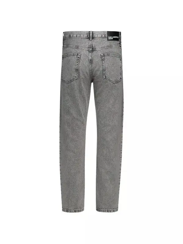 Karl Lagerfeld Acid-wash Tapered Jeans