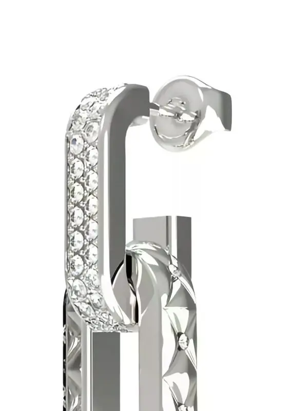 Guess Double-link Earrings - Silver
