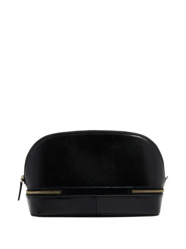 THE BRIDGE Lara Logo-print Leather Make-up Bag - Black