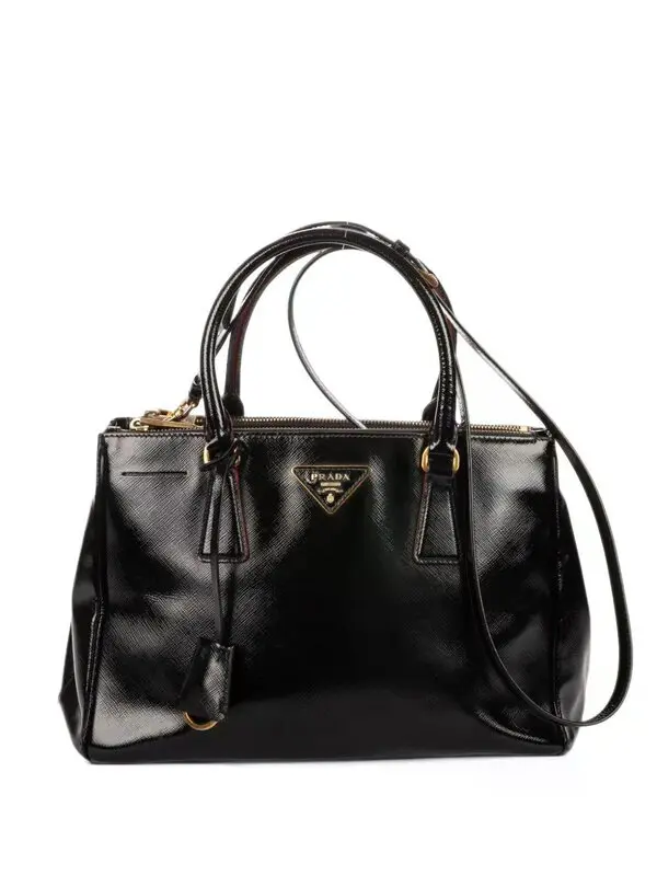 Prada Galleria Saffiano-leather Tote Bag - Black