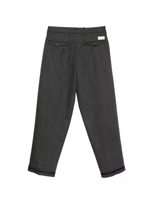NINE:INTHE:MORNING Pinstripe Trousers - Grey