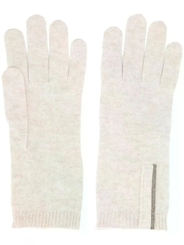 Brunello Cucinelli Fine Knit Gloves - Neutrals