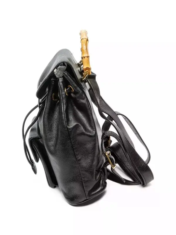 Gucci Mini Bamboo Leather Backpack