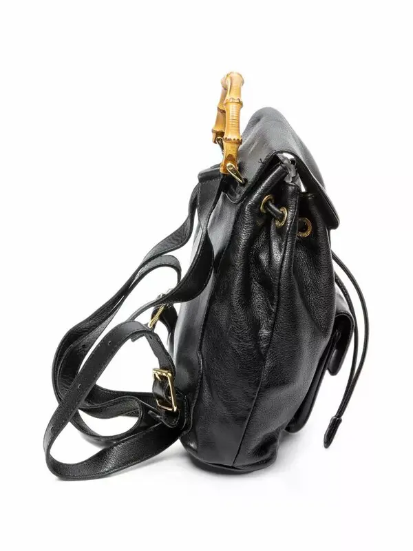 Gucci Mini Bamboo Leather Backpack