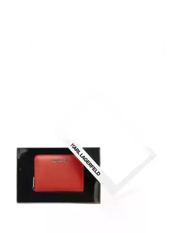 Karl Lagerfeld Medium K/signature Leather Wallet