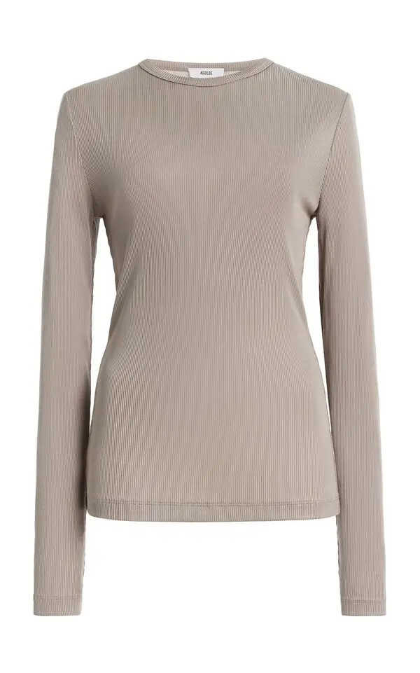 AGOLDE Delphi Slim Jersey Tee - Grey