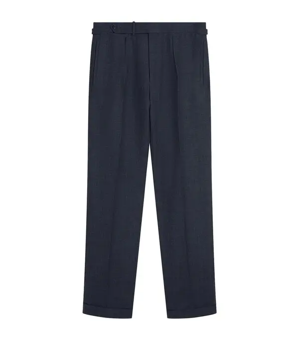 Dunhill Wool Pleated Trousers - Grey