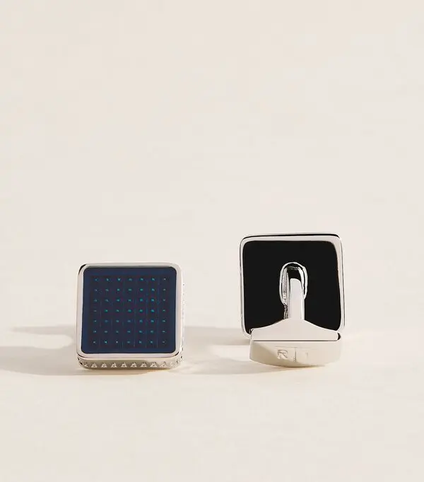 Tateossian Giza Ice Cufflinks - Navy