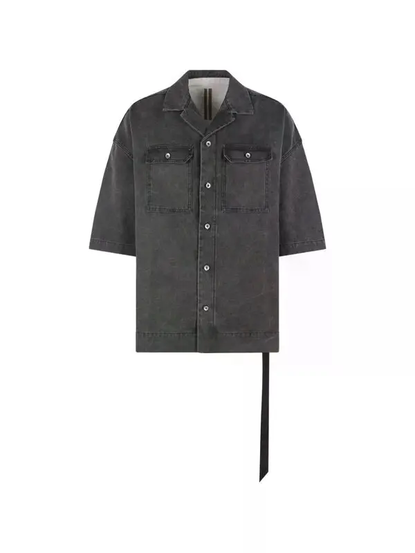 Rick Owens Button-down Short-sleeve Shirt - Grey