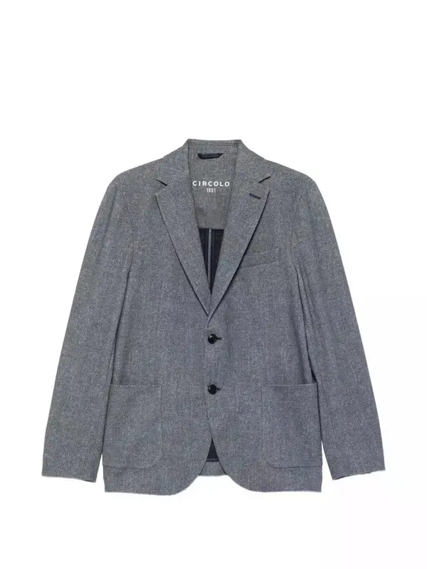 CIRCOLO 1901 Herringbone-pattern Single-breasted Blazer