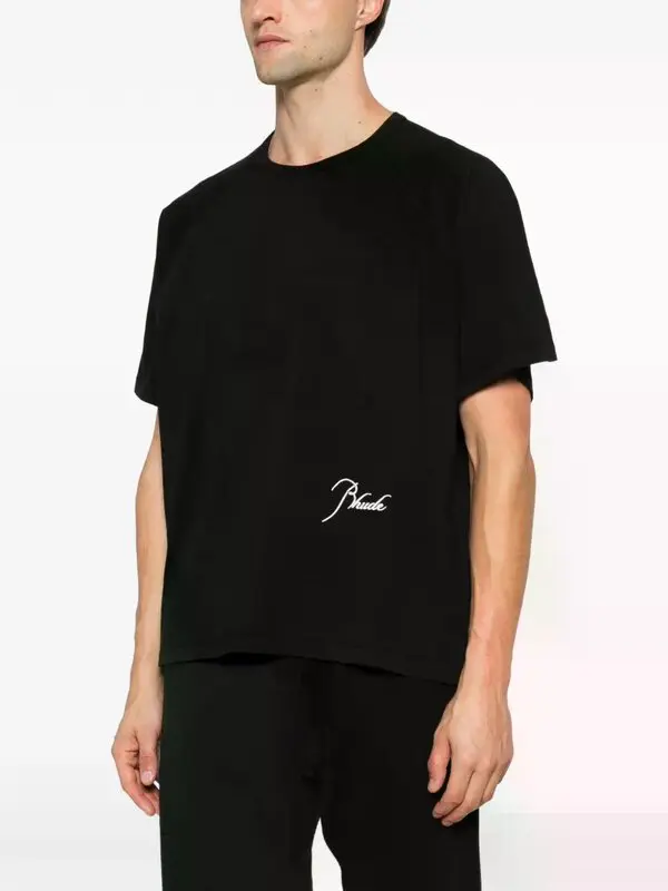 Rhude Logo-embroidered Raglan-sleeve T-shirt