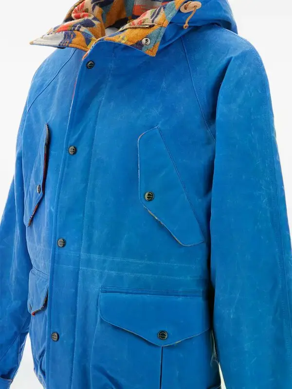 CECCARELLI Hooded Multi-pocket Parka - Blue
