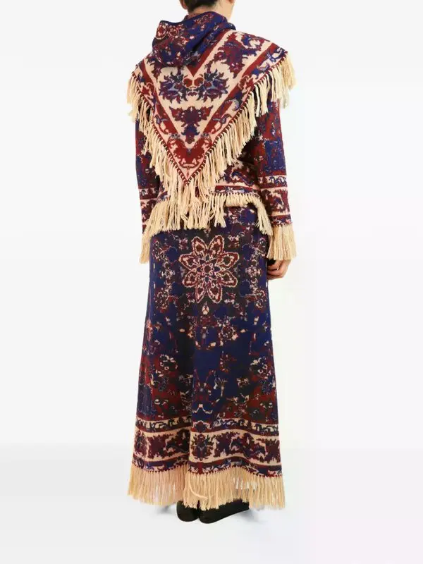 Rabanne Fringe-trim Knit Three-piece Set