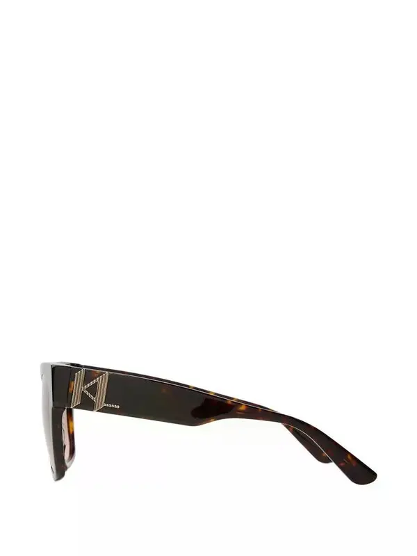 Karl Lagerfeld Monogram Square Sunglasses - Brown