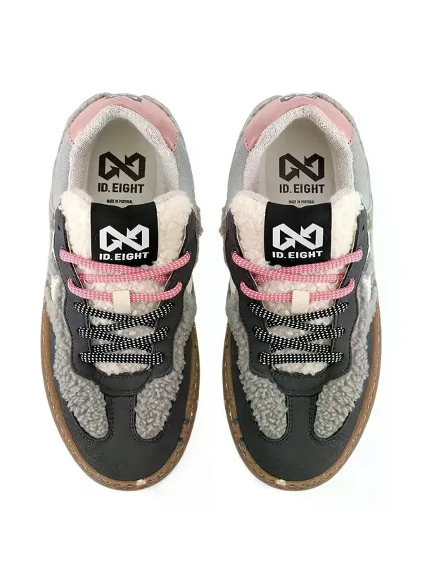 ID.EIGHT Uriduri Teddy-texture Paneled Sneakers