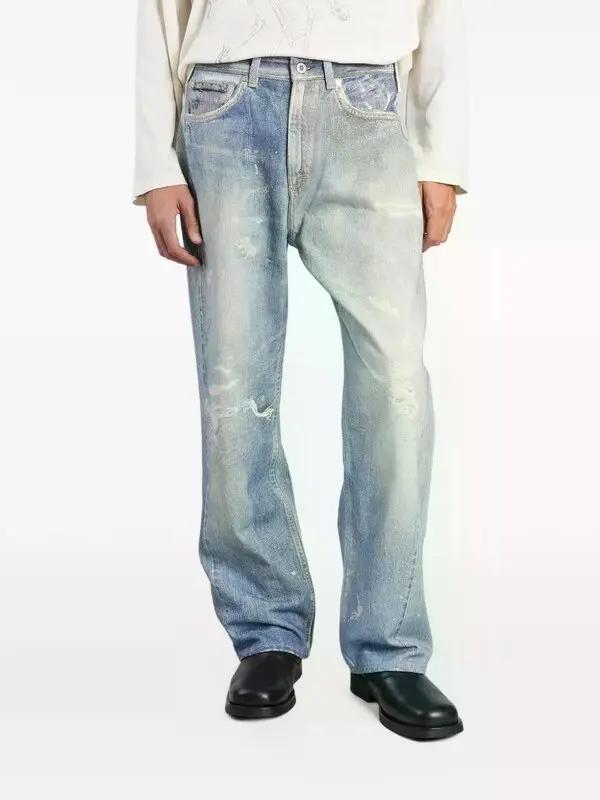 Our Legacy Third Cut Digital Denim Print Jeans - Blue