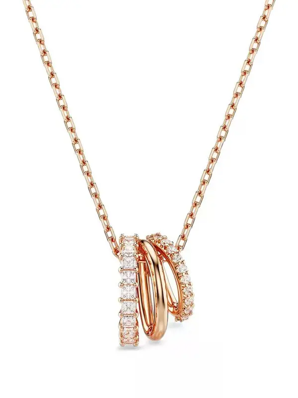 SWAROVSKI Hyperbola Crystal-embellished Necklace - Pink
