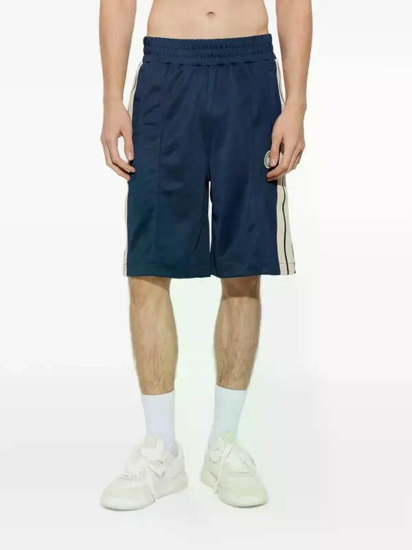 Palm Angels Side-stripe Logo-patch Shorts