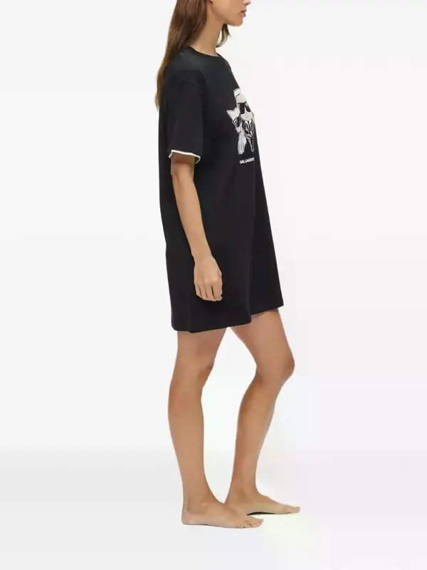 Karl Lagerfeld Ikon Graphic-print Nightdress