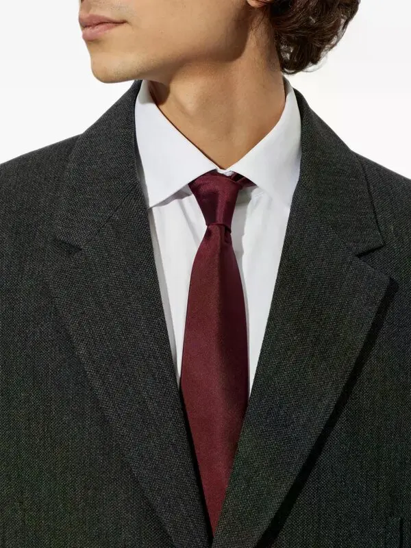 VIVIENNE WESTWOOD Orb-embroidered Silk Tie