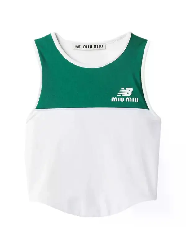 Miu Miu X New Balance Logo-print Tank Top - White