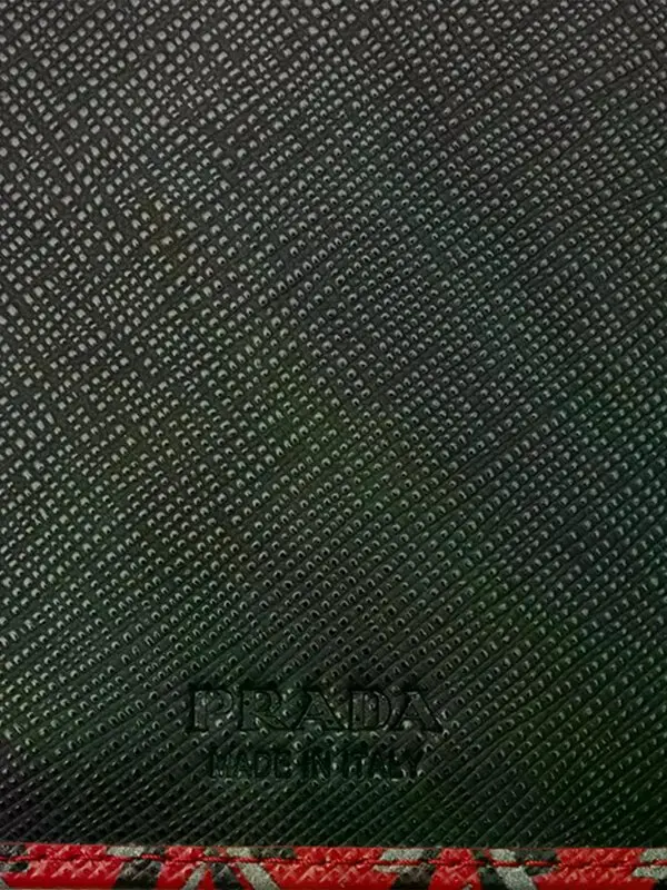 Prada 2010-2026 Printed Saffiano Bifold Wallet Long Wallets