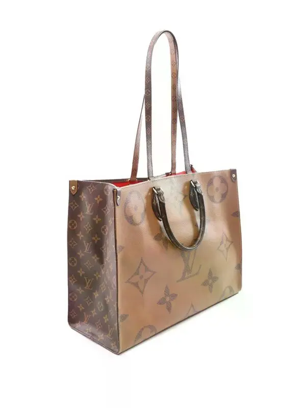 LOUIS VUITTON 2020 Monogram Reverse Giant Onthego Gm Satchel