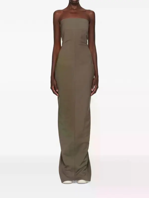 Rick Owens Bustier Gown - Grey