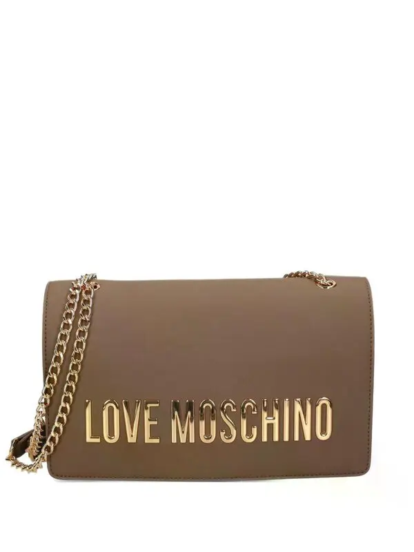 Moschino Love Logo-plaque Shoulder Bag - Brown