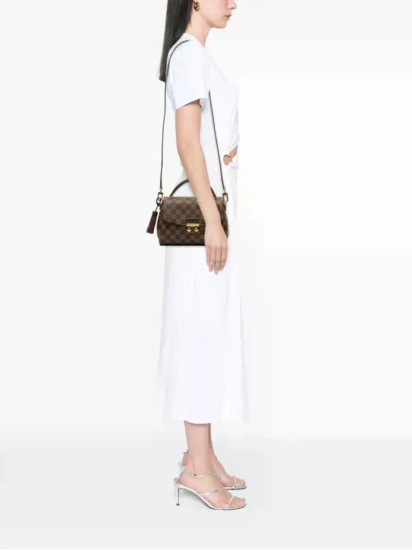LOUIS VUITTON 2017 Damier Ebene Croisette Satchel