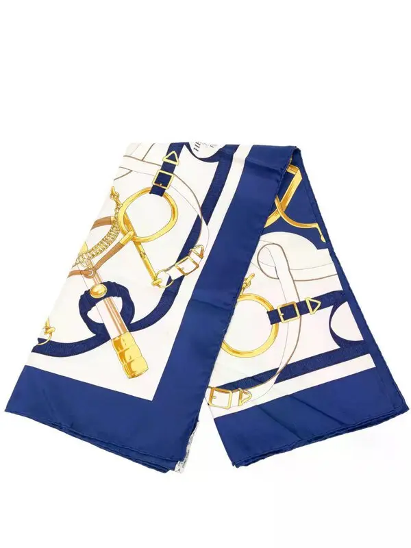 Hermès 20th Century Eperon D Or Silk Scarf 90 Scarves