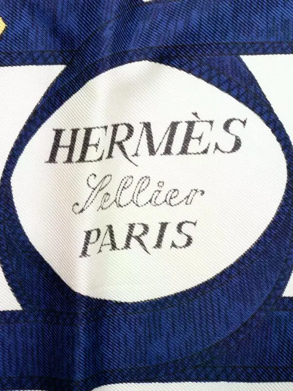 Hermès 20th Century Eperon D Or Silk Scarf 90 Scarves
