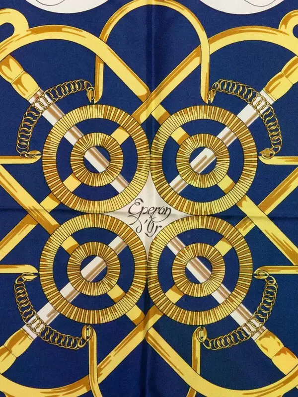 Hermès 20th Century Eperon D Or Silk Scarf 90 Scarves
